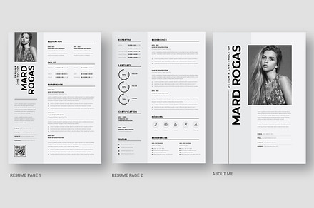Resume/CV - Jamie, a Resume Template by bilmaw creative
