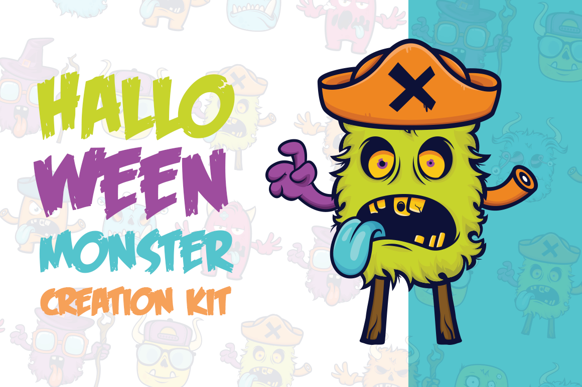 Halloween Monster Creation Kit, an Illustration by SNK's
