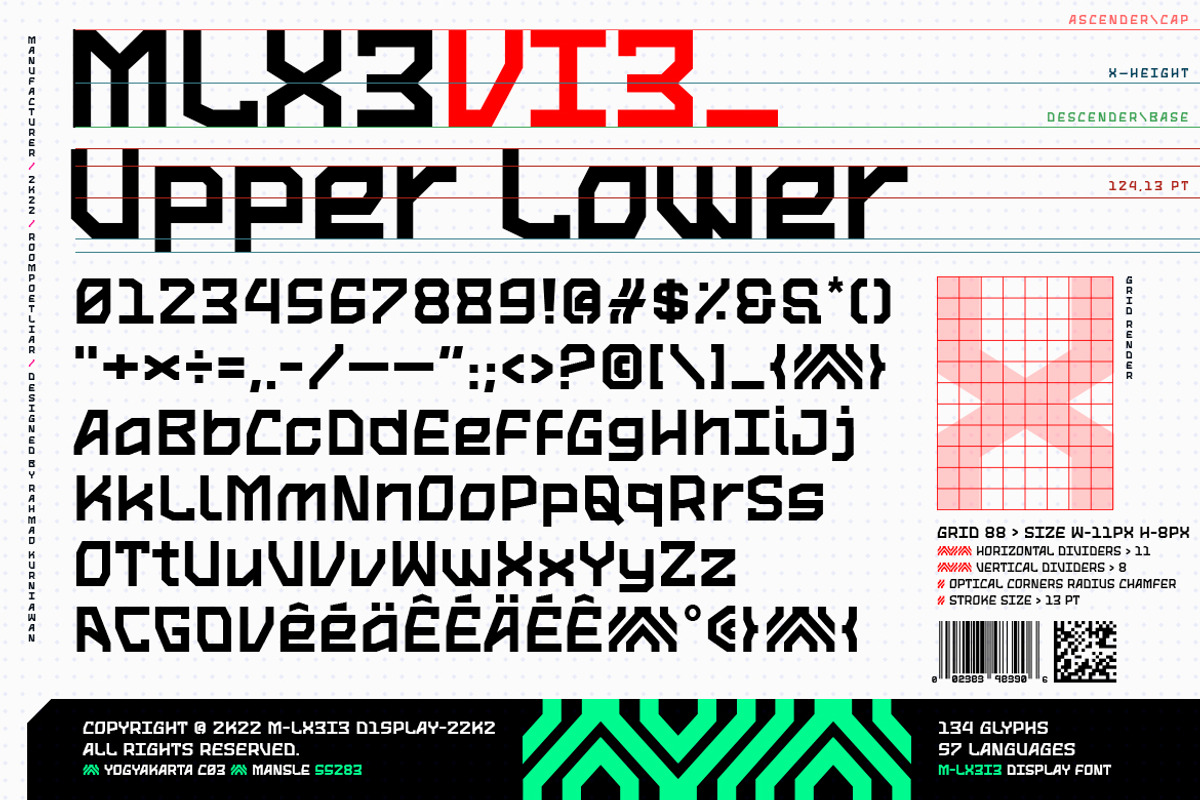 M-LX3VI3 Display Font