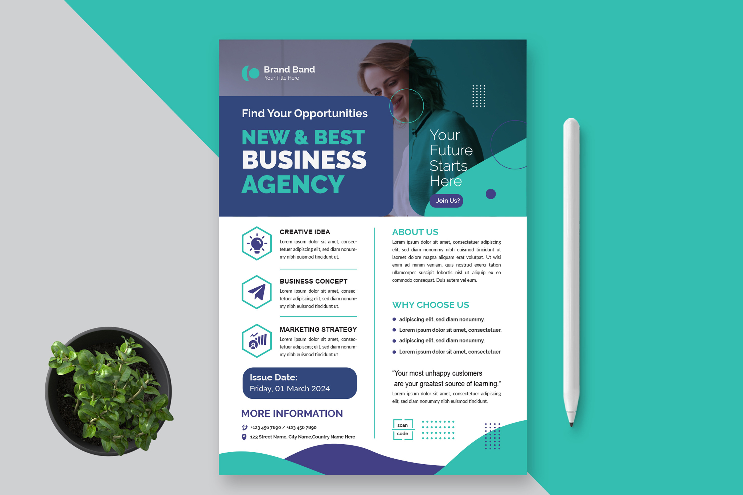 Agency Flyer Template Layout
