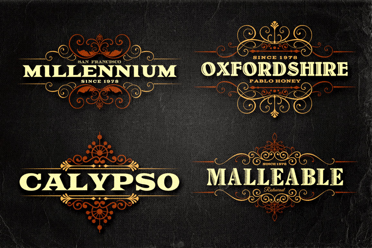 10 Retro/Vintage Headers, a Branding & Logo Template by Cruzine