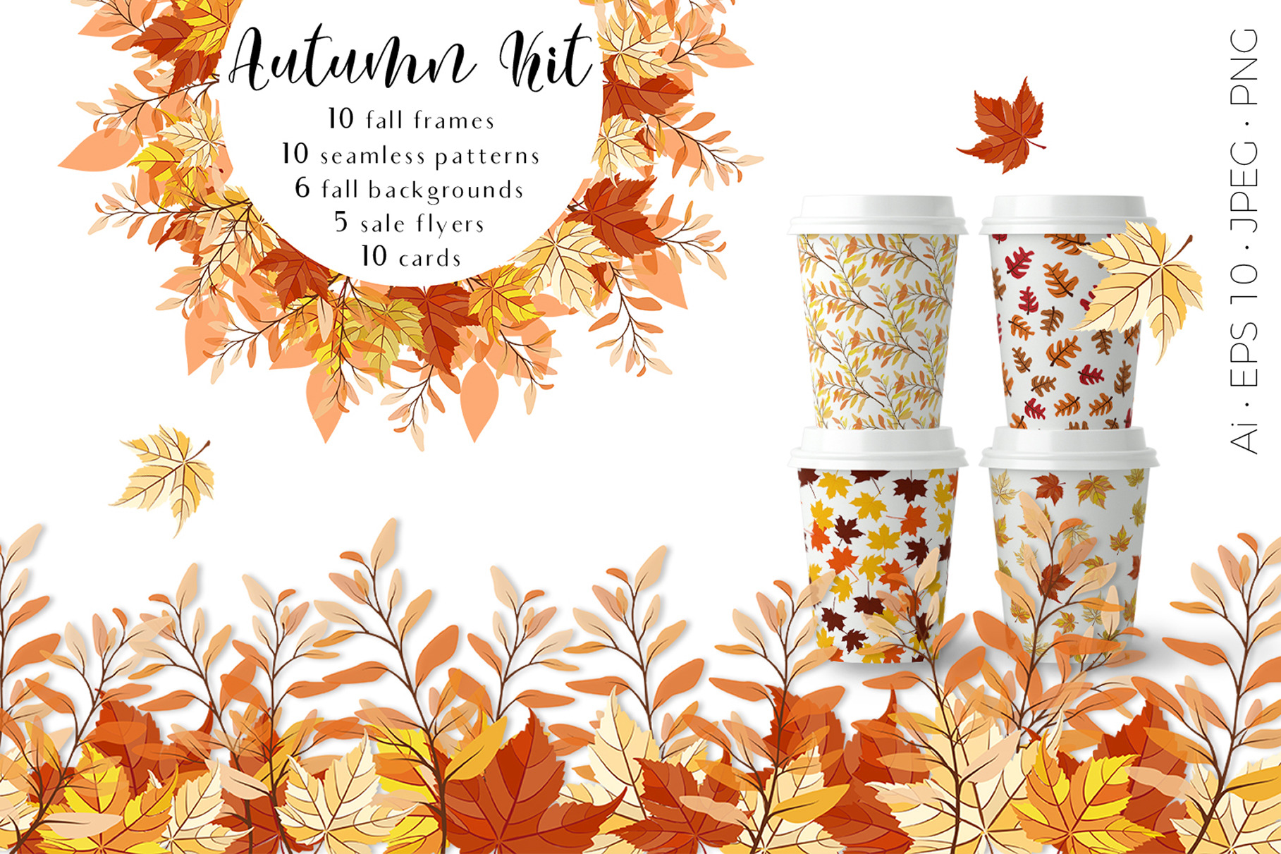 Autumn Kit, a Background Graphic by NKTN graphics