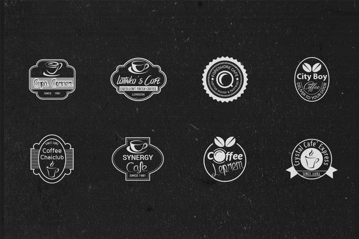 Cafe Logos, Badges or Labels, a Branding & Logo Template by Creative Stall