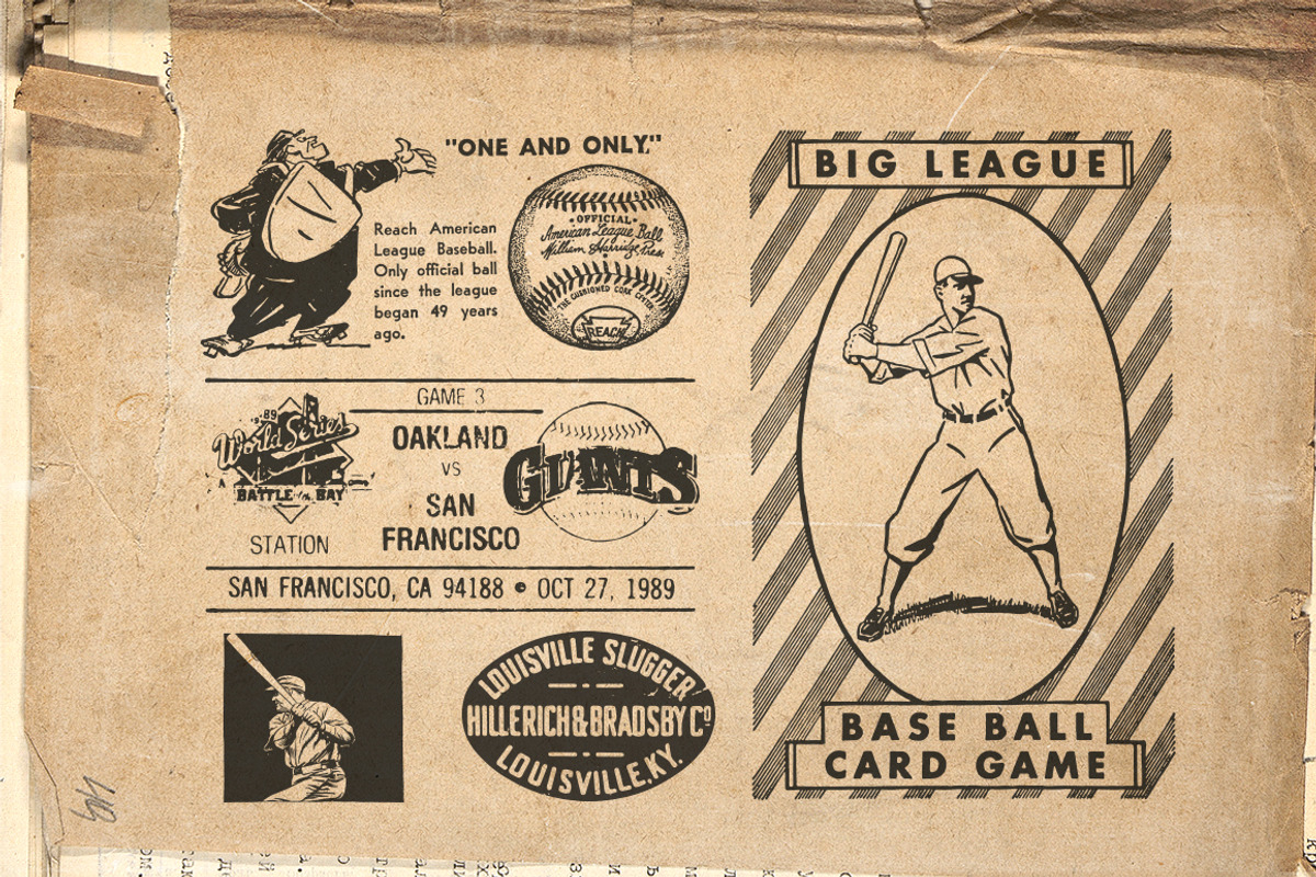 Retro Baseball Hit, an Illustration by Retro Machine