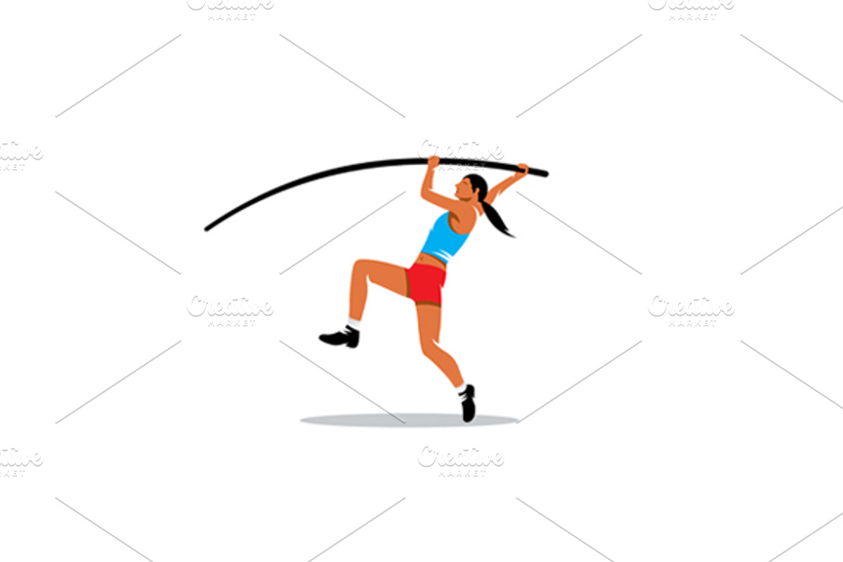 Pole vaulting, a Branding & Logo Template by Steinar Logo