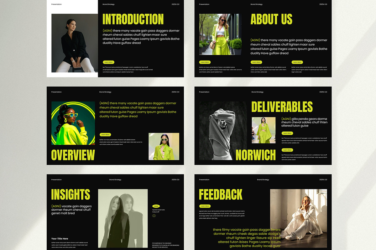 Brand Strategy Presentation template