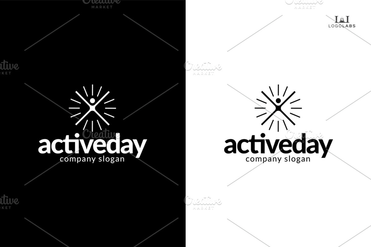 Active Day Logo, a Branding & Logo Template by LogoLabs