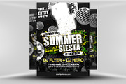 Summer Siesta Flyer Template, a Flyer Template by FlyerHeroes