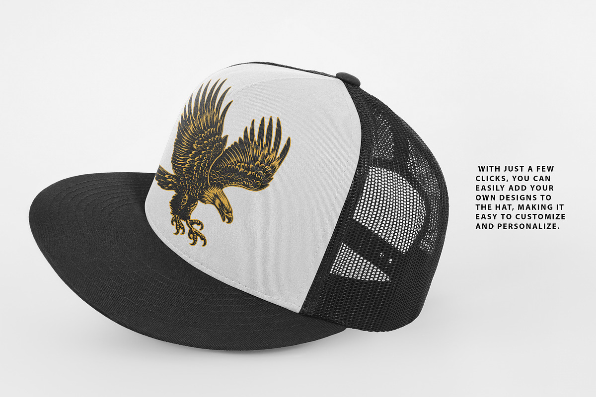 Realistic Trucker Hat Mockup 2, an Apparel Mockup by Uncentrifuged Pressure