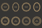 Vector circular frames | Graphic Patterns ~ Creative Market