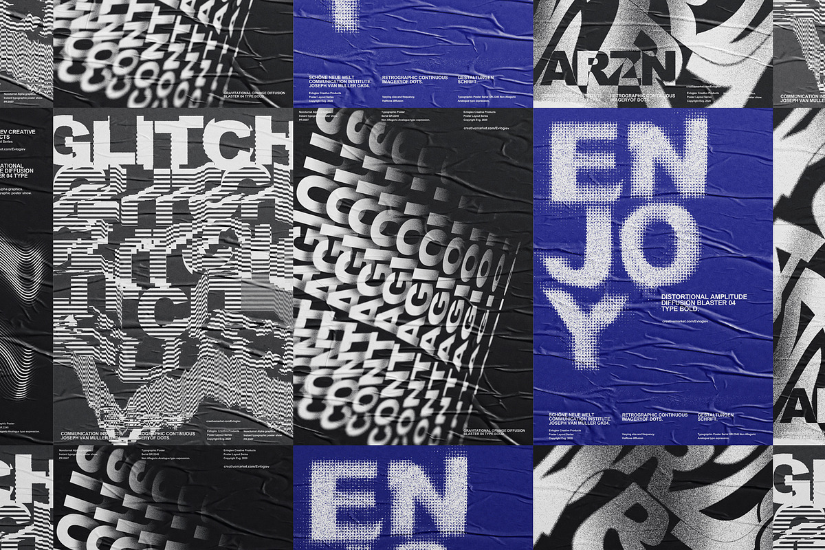 Typographic Poster design template