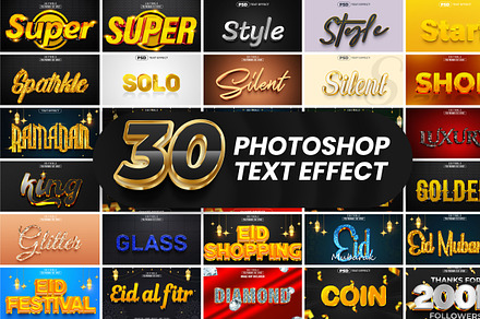 Silver Titanium Text Effect Style | Layer Styles ~ Creative Market