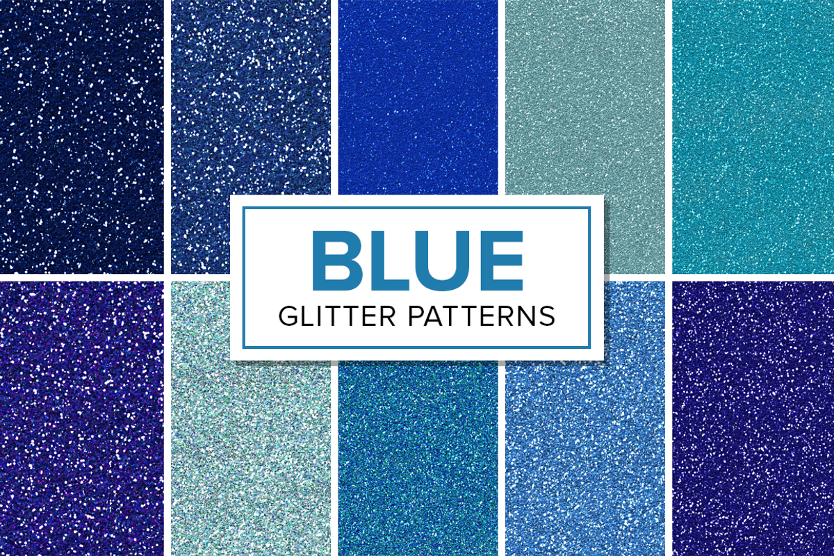 Blue Glitter Patterns - Seamless, a Pattern Graphic by Creativenauts