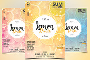 Lemon Drinks - PSD Flyer Template, a Flyer Template by PixelsDesign
