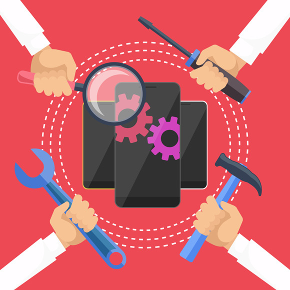 Mobile Service, a Technology Illustration by robuart