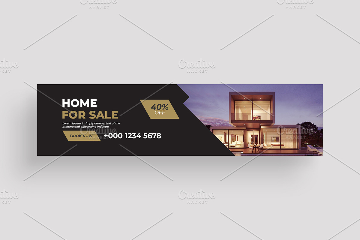 Real Estate LinkedIn Cover Photo | Creative Market