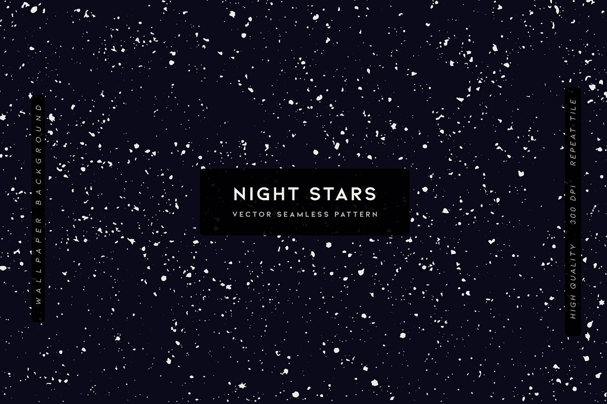 Night Stars, a Pattern Graphic by MalyskaStudio