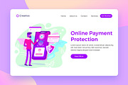 Online Payment Protection Landing, a Templates & Theme by Creative Corner