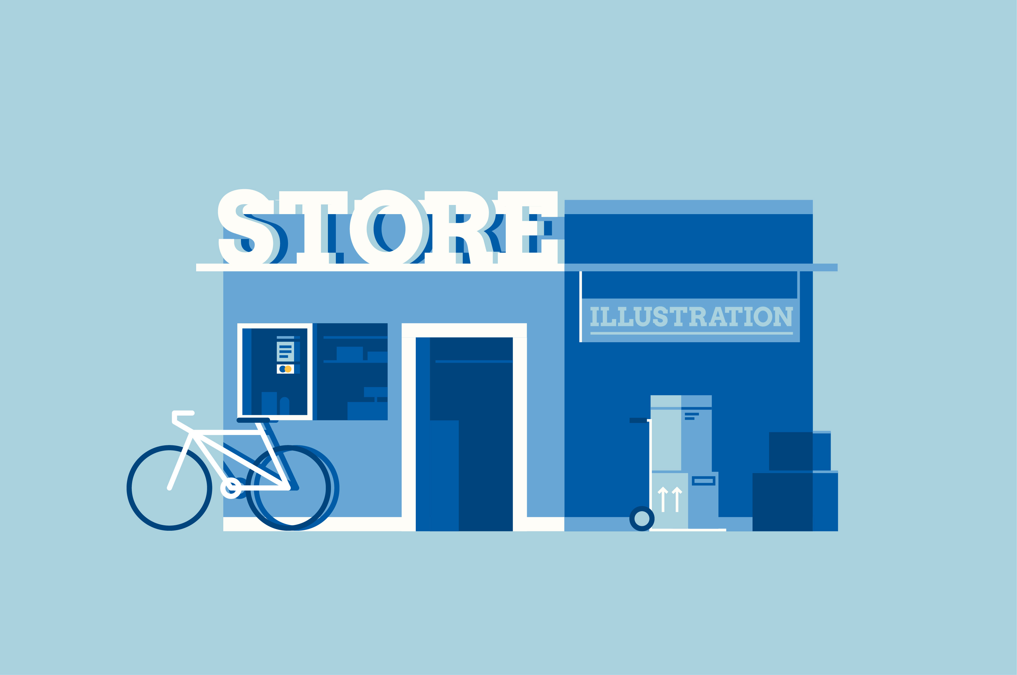 Store Illustration Pack, a Graphic by Wilsonkjc