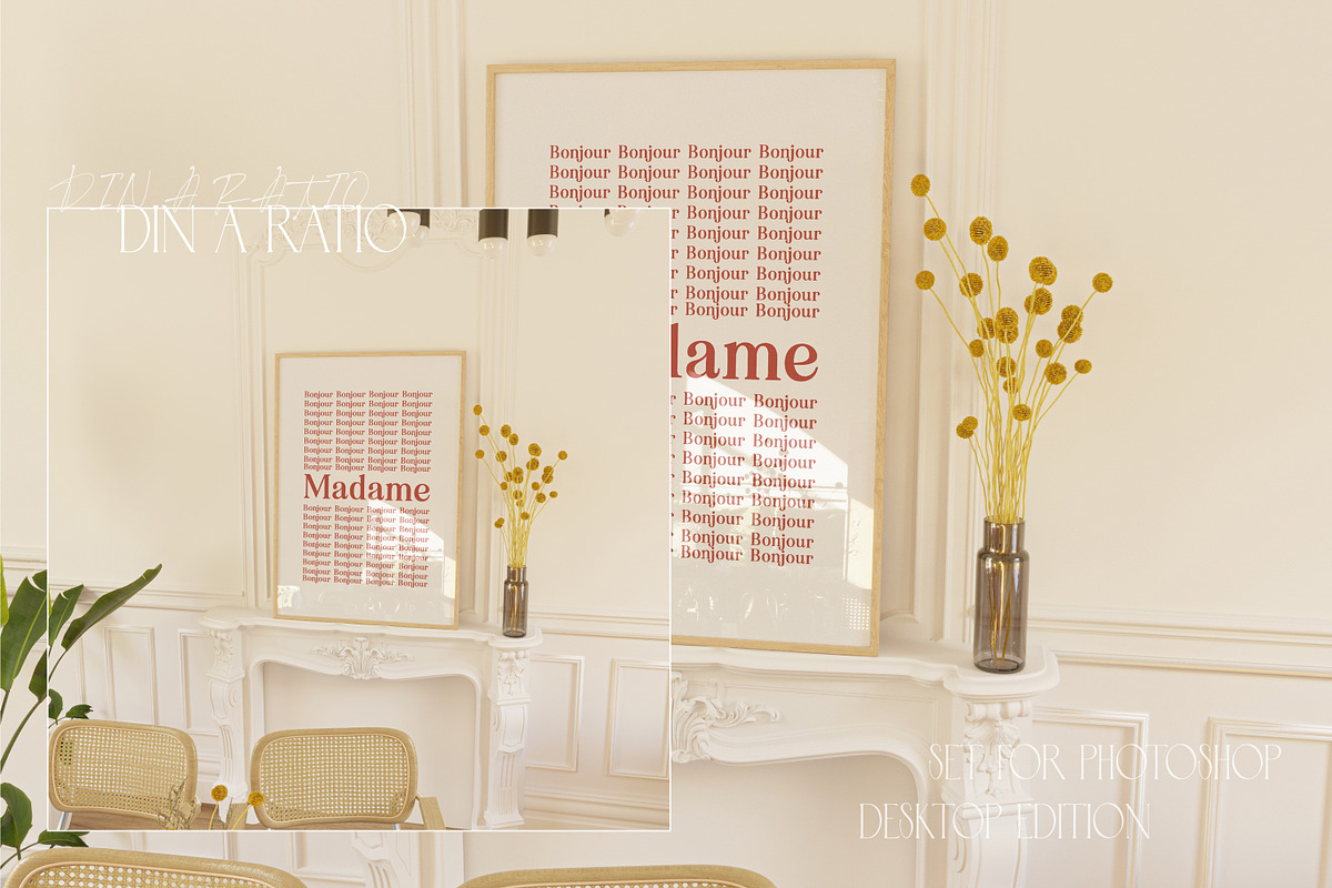 PASSAGE | Interior Frame Mockups, a Household Mockup by yuliyuri.studio