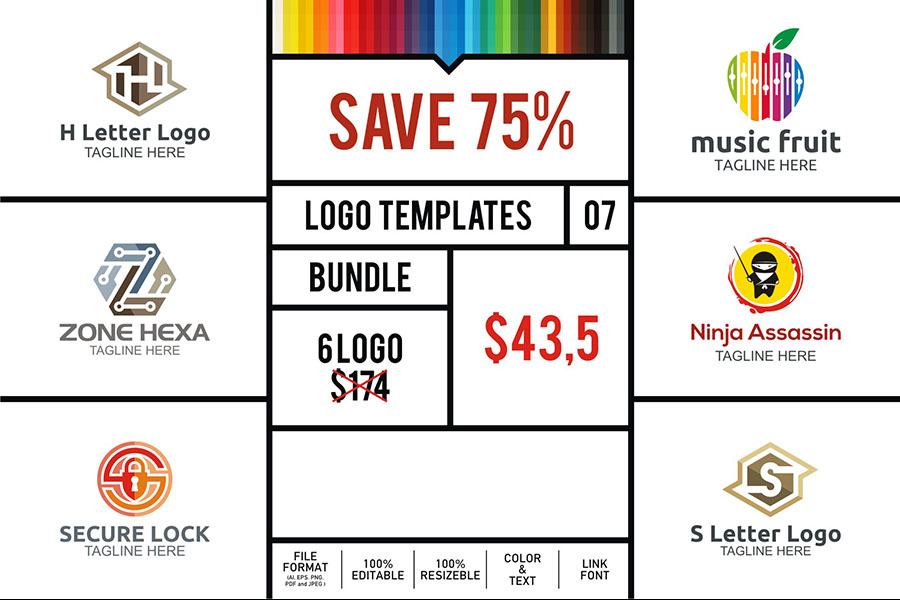 Logo Bundle #7, a Branding & Logo Template by Acongraphic
