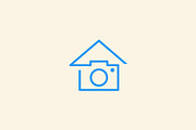 Camera Home Logo Template Vector | Creative Market