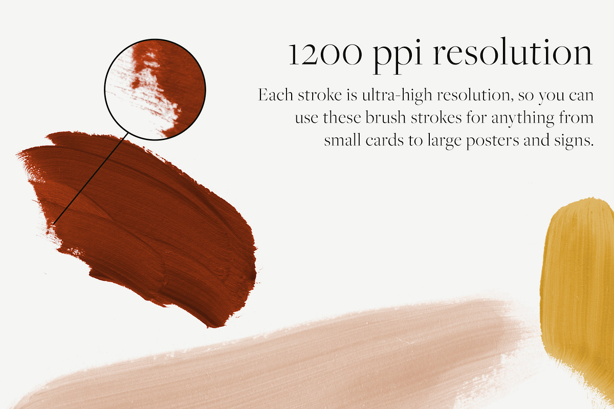 High Resolution Paint Brush Strokes, a Texture Graphic by Touch and Form