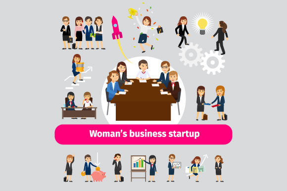 Woman business networking, a Person Illustration by Stock-Smart-Start