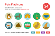 Pets Flat Icons Set, an Icon by Vectopus.com