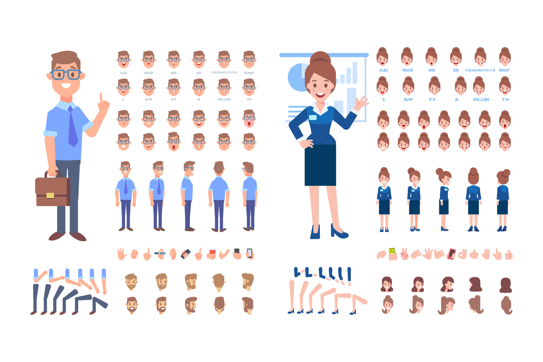 Business people animated vector, a Person Illustration by Vector_Art