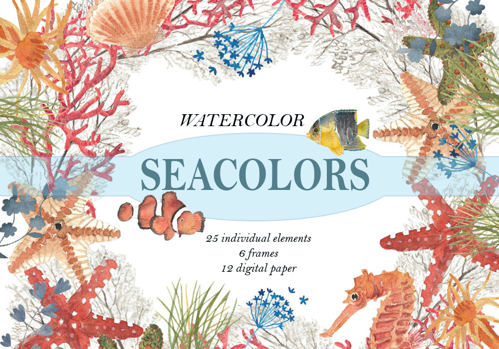 SEA COLORS, an Illustration by patriziamoscone