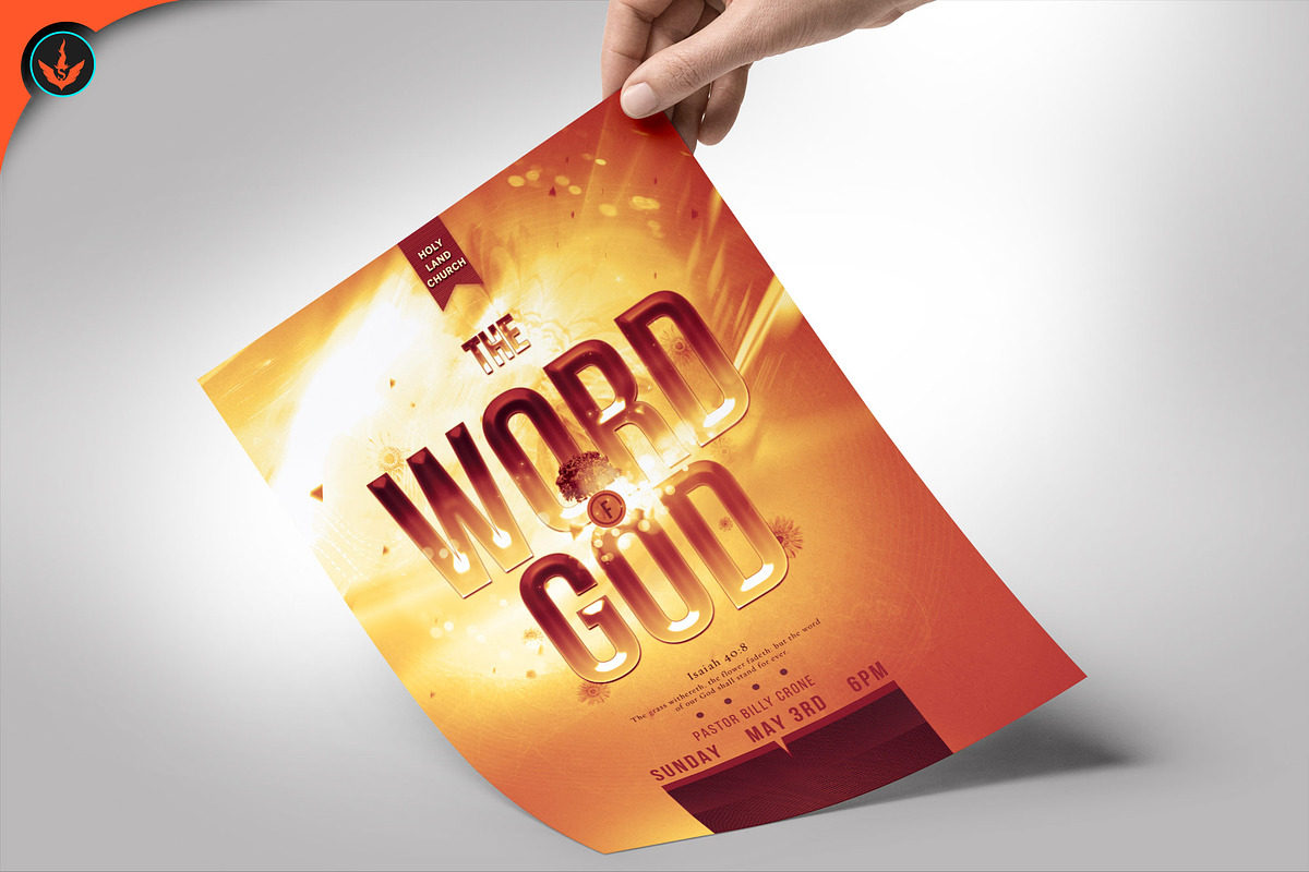 The Word of God Flyer, a Flyer Template by SeraphimChris