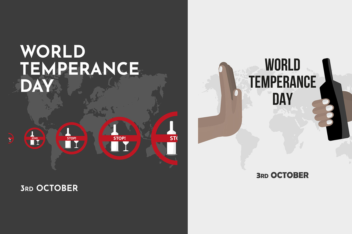 World Temperance Day Banner Template, a Poster Template by ...