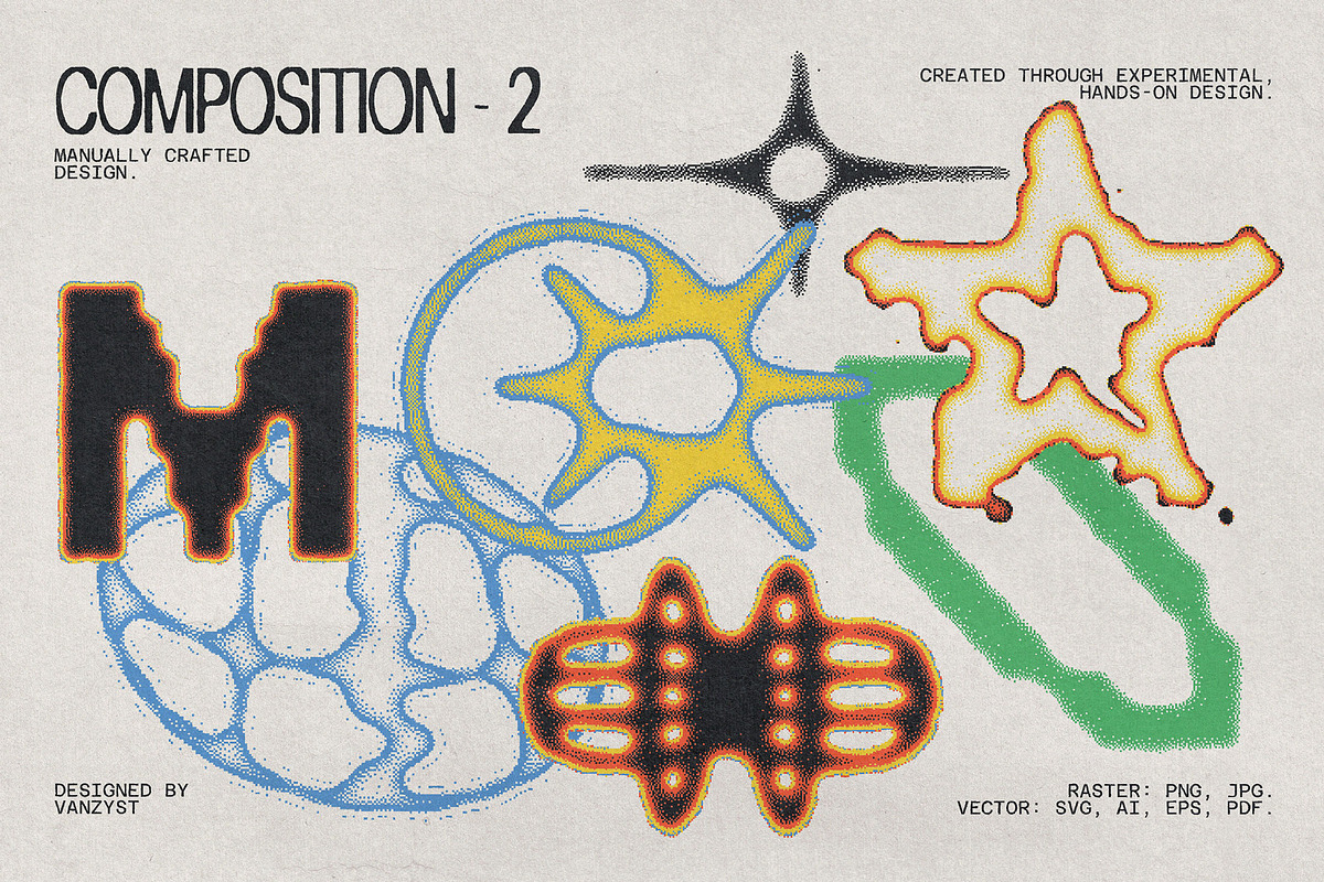 Stochastic Archive Collection, a Graphic by Vanzyst