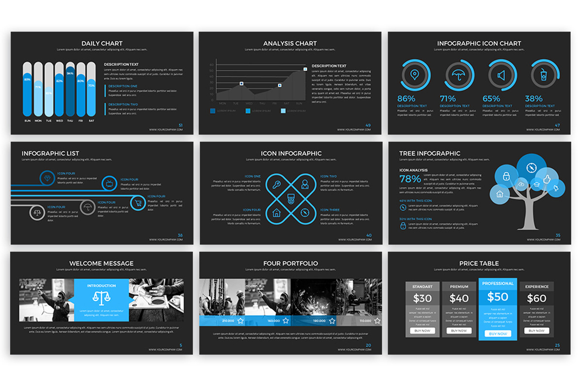 Clear PowerPoint Template, a Presentation Template by RRGraph