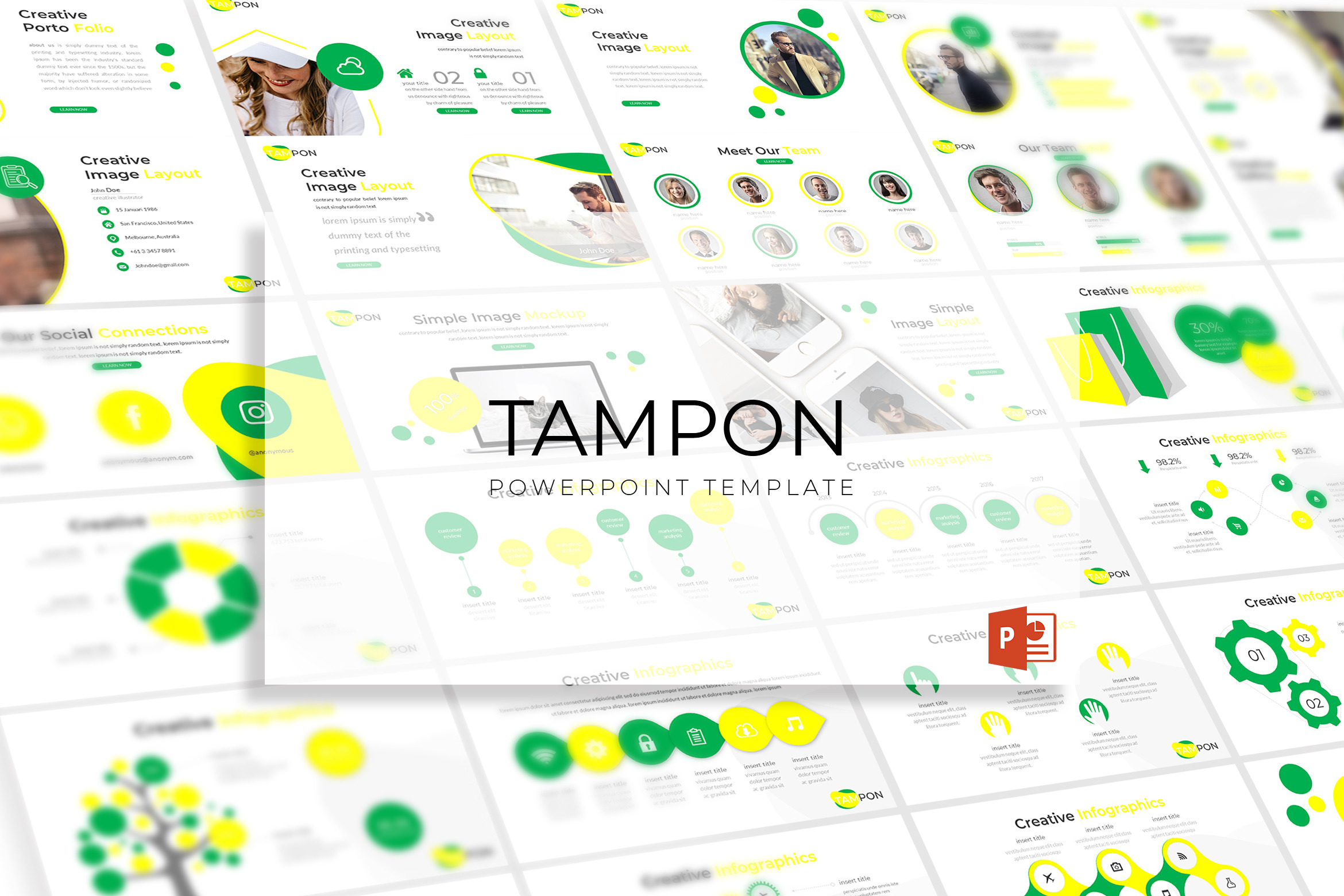 Tampon - Powerpoint Template, a Presentation Template by AQR Studio