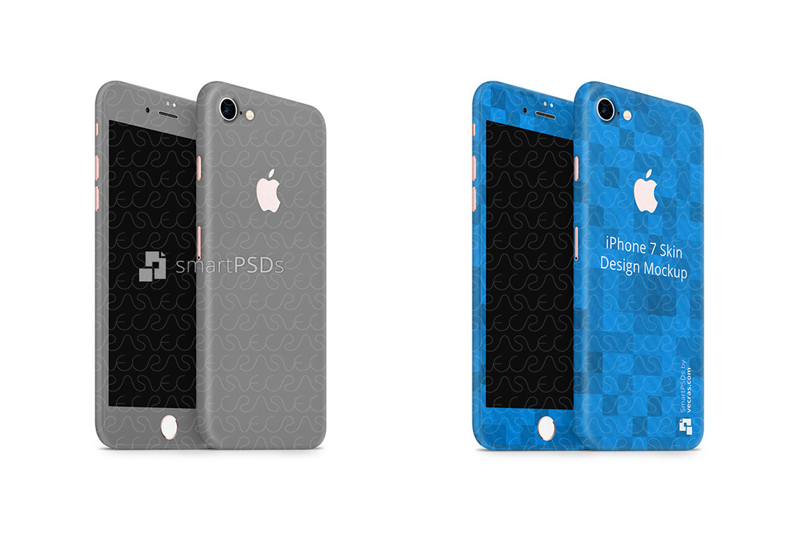 Apple iPhone 7 Mobile Skin Design, a Product Mockup by VecRas