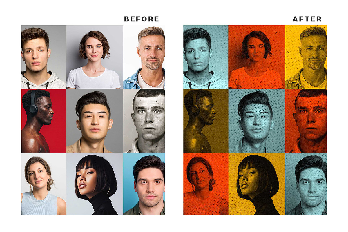 Photo Collage Mockup Template, a Layer Style Add-On by DesignerCandies