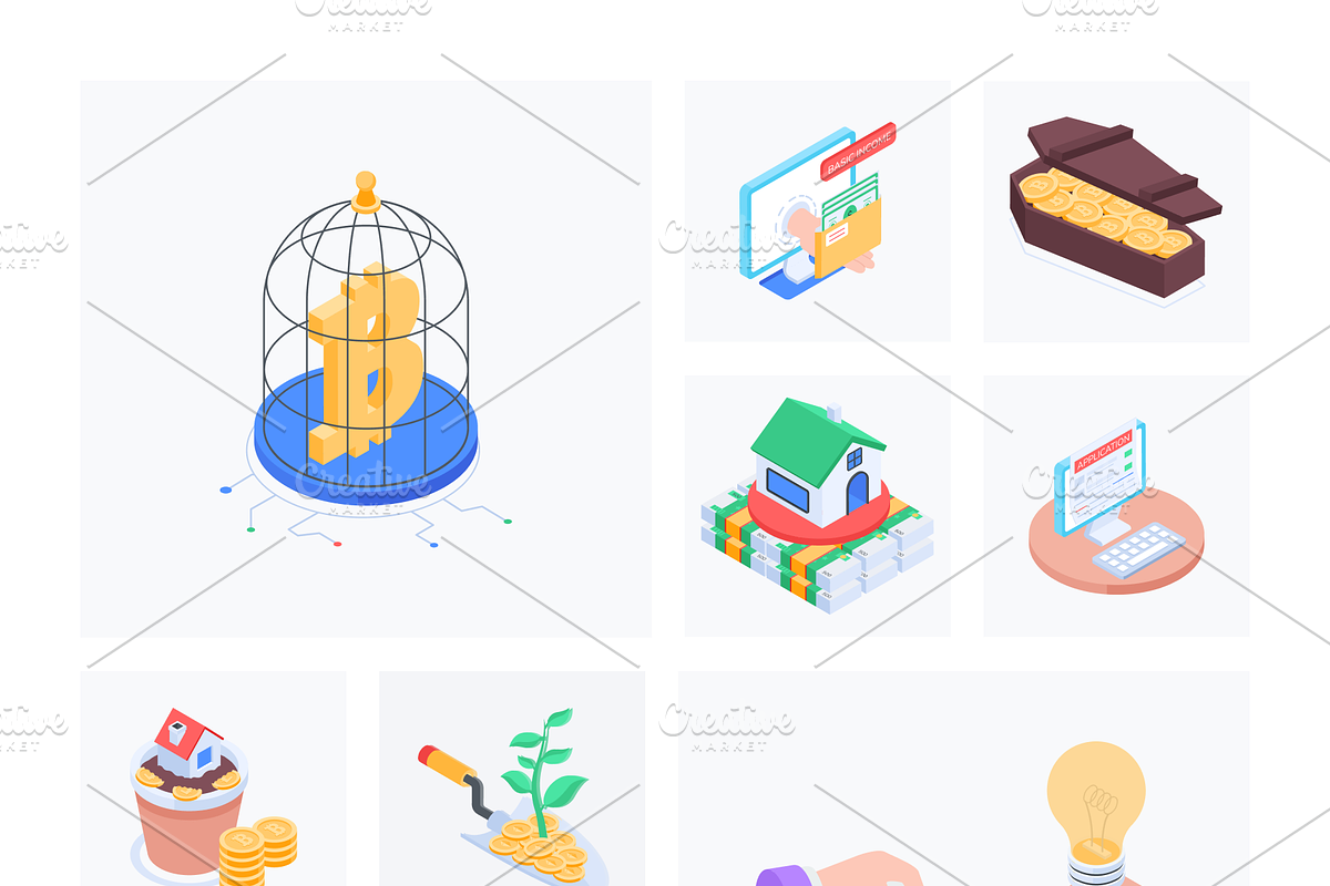 Animated Benefits Icon Set