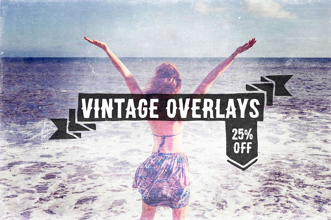 Vintage Overlays Pack (25% OFF!), a Texture Graphic by Creative ...
