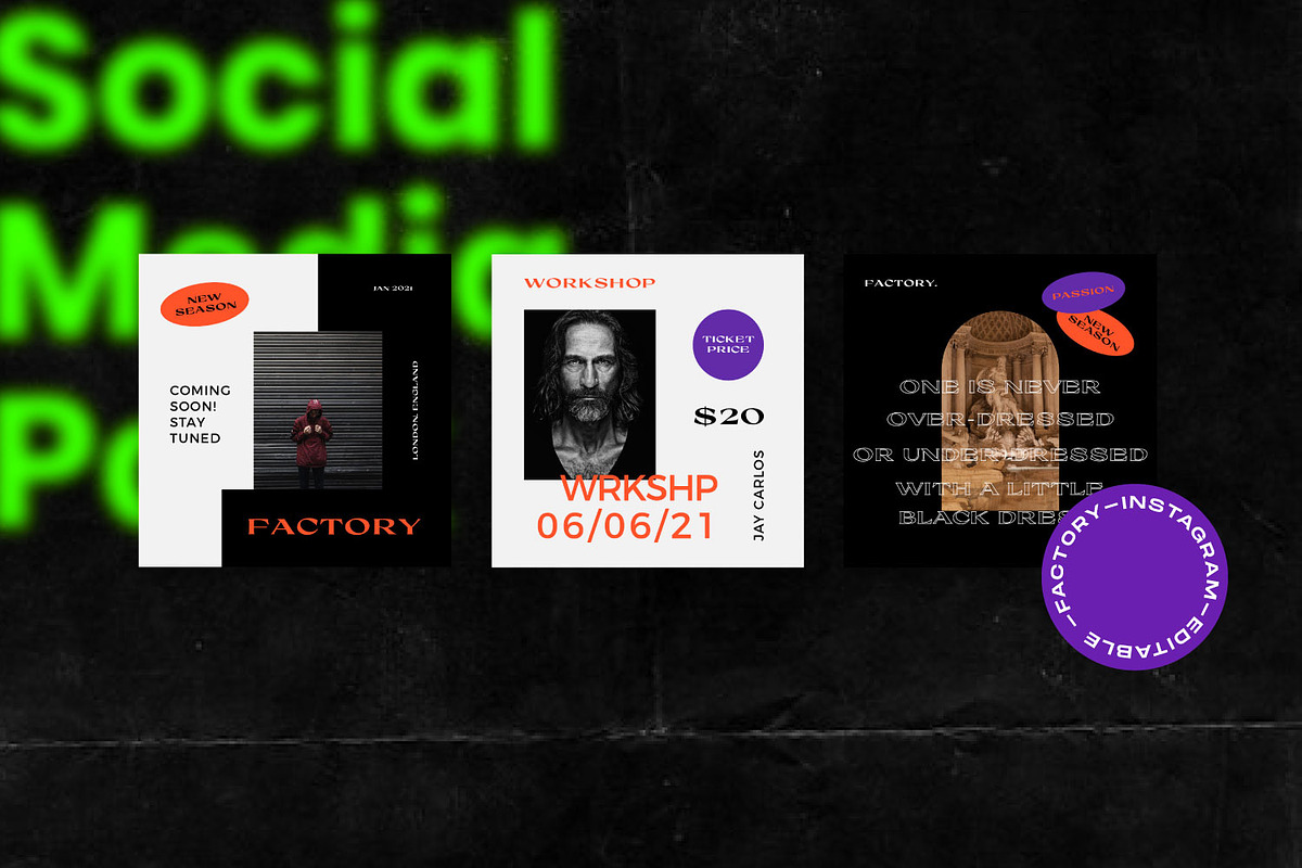 FACTORY - New Urban Social media, a Social Media Template by Dirtytemp ...