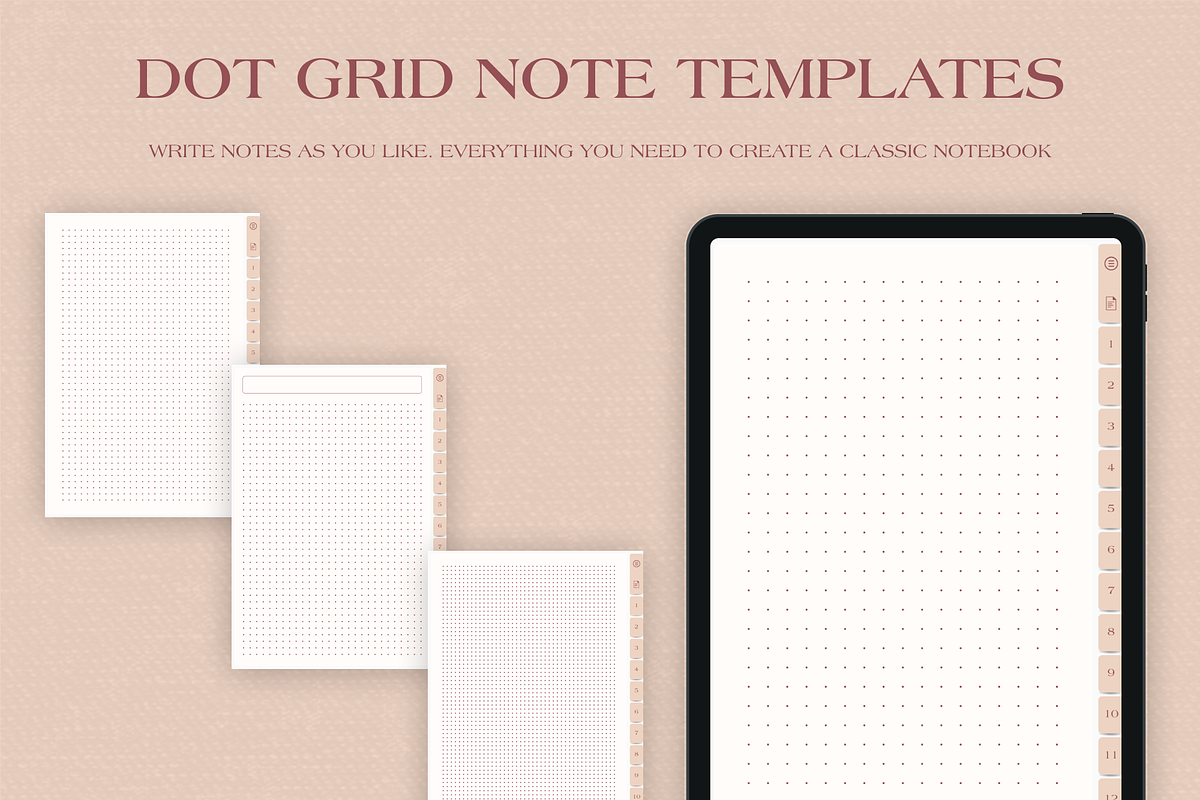 Digital Notebook For Goodnotes, a Stationery Template by Digital_Mind