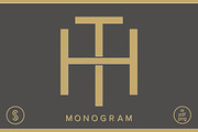 HT Monogram TH Monogram, a Branding & Logo Template by Shuler Studio