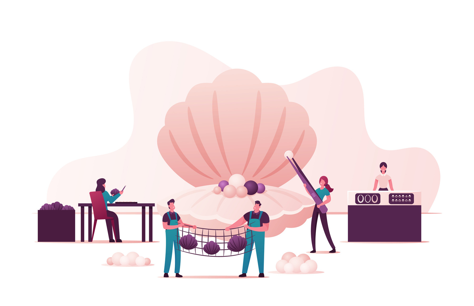 Characters Use Surgical Implantation, a Person Illustration by Double ...