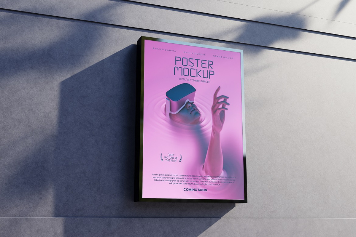 Film Poster Mockup, an Advertising Mockup by Momogi