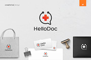 Hello Doc Logo, a Branding & Logo Template by Creathrive Design