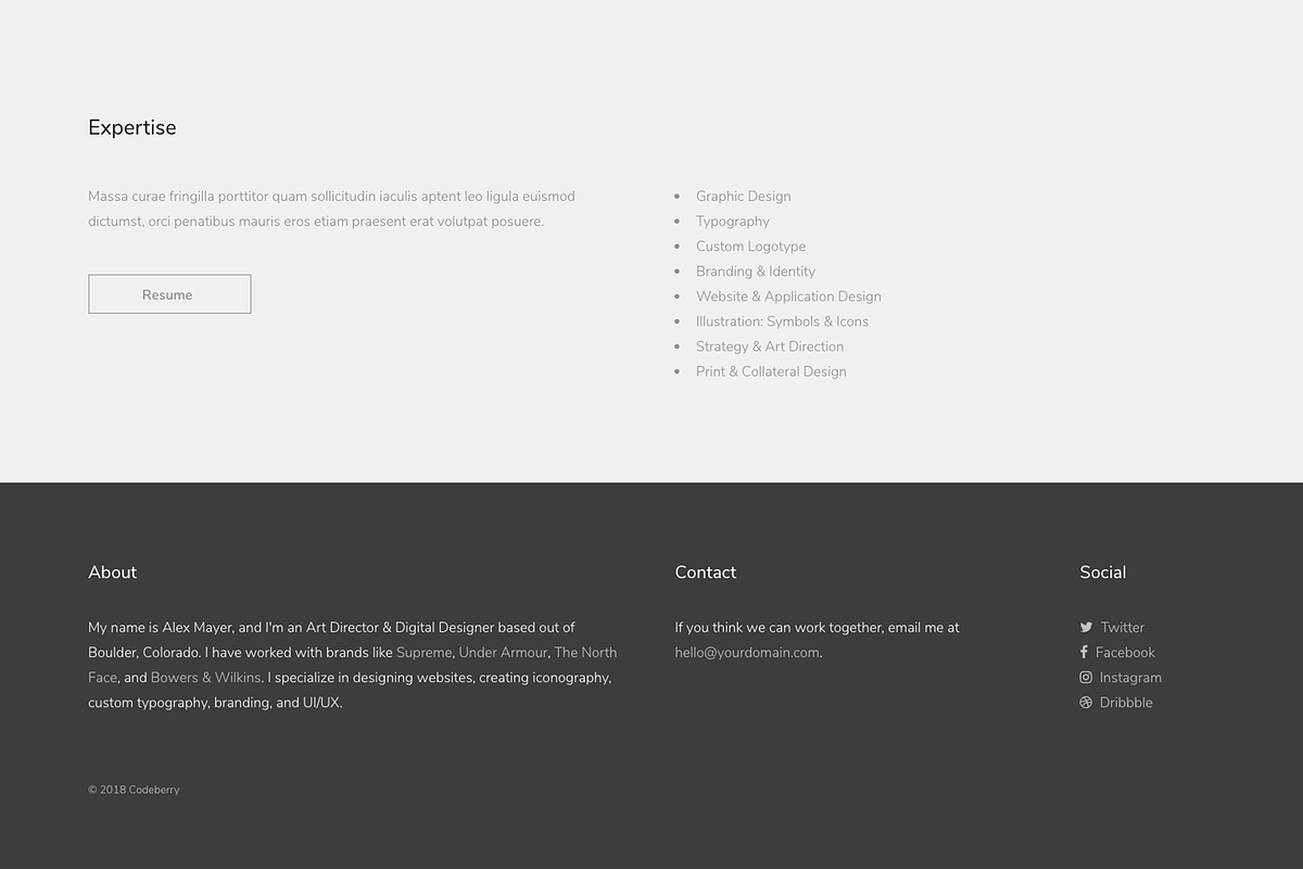 Trinity - One Page HTML Template, a Landing Page Template by Codeberry | Creative Market