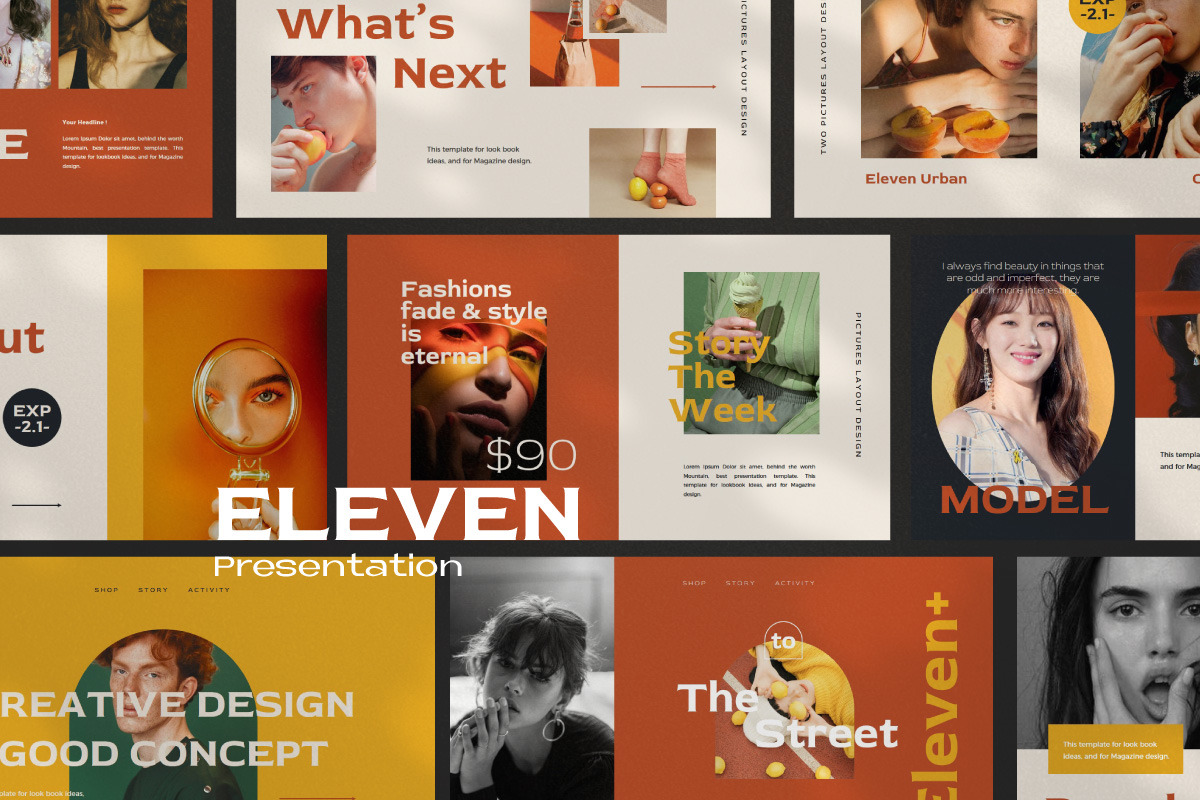 Eleven - Brand Powerpoint, a Presentation Template by Dirtytemp Studio