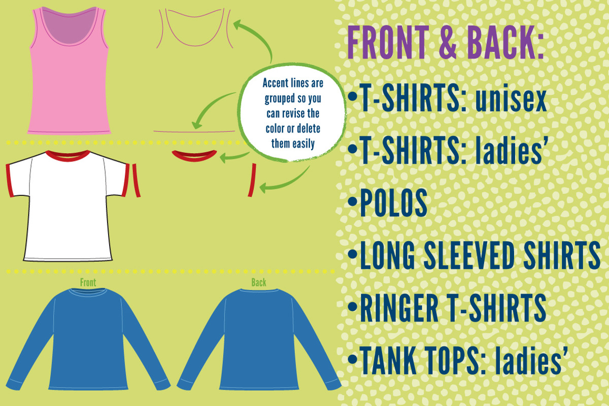 Vector Shirt Templates, a Print Template by edfredned