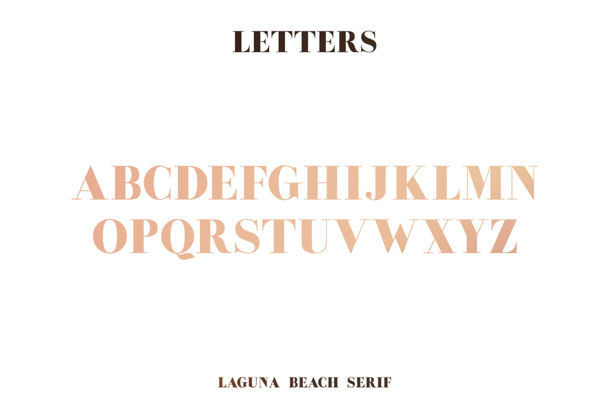 Laguna Beach Font Duo, a Serif Font by Jen Wagner Co